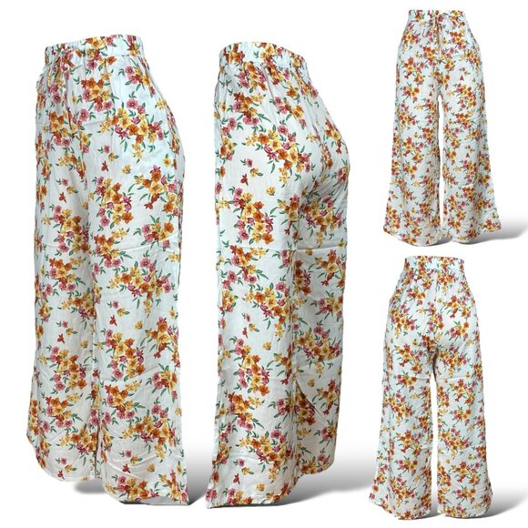 Pants & Jumpsuits | Loose Summer Trousers Elasticated Pants W Pockets ...